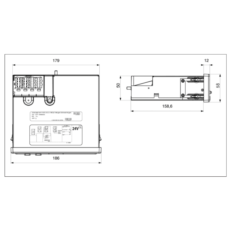 VDO Interface TSU 2.0 1391 (Dummy Tachograph) 12V - 24V CAN-R Settable